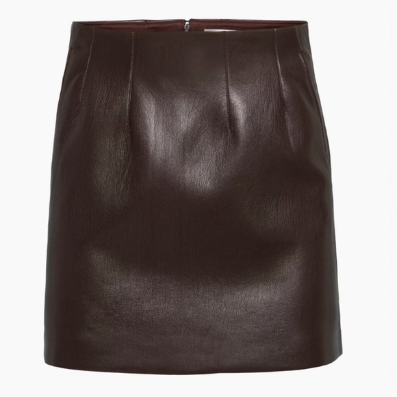 Babaton | Skirts | Aritzia Babaton Kinsley Leather Mini Skirt | Poshmark
